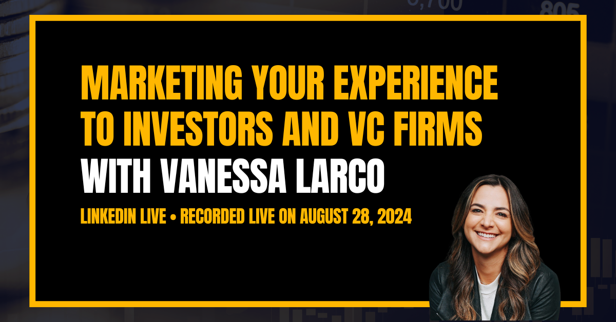 Briefcase Coach LinkedIn Live: Vanessa Larco - Briefcase Coach